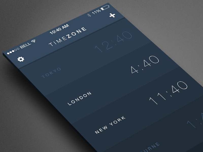 Browse thousands of Timezone UI images for design inspiration | Dribbble
