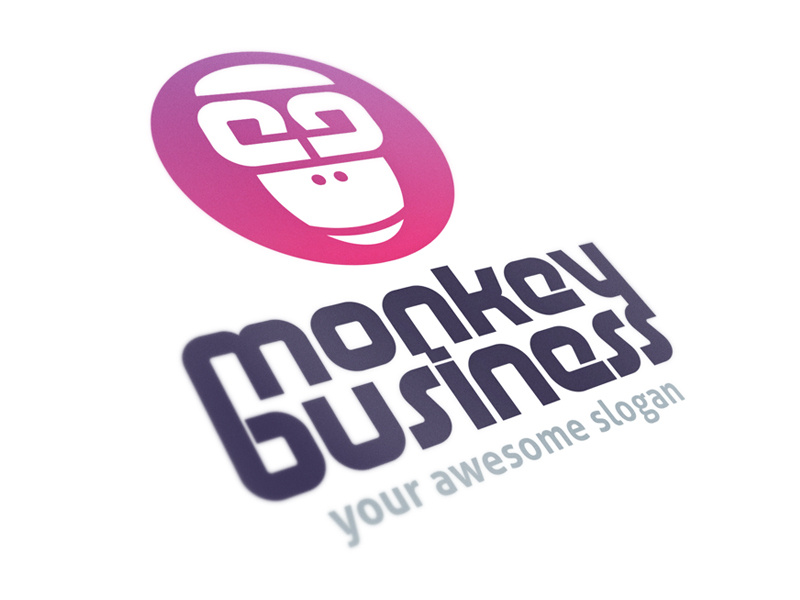 Monkey Business Logo Template by Alex Broekhuizen on Dribbble