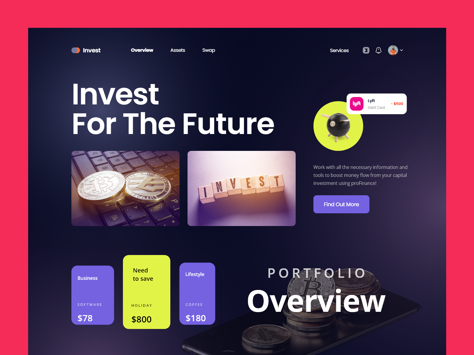 investment platform: website design by UI Zones on Dribbble