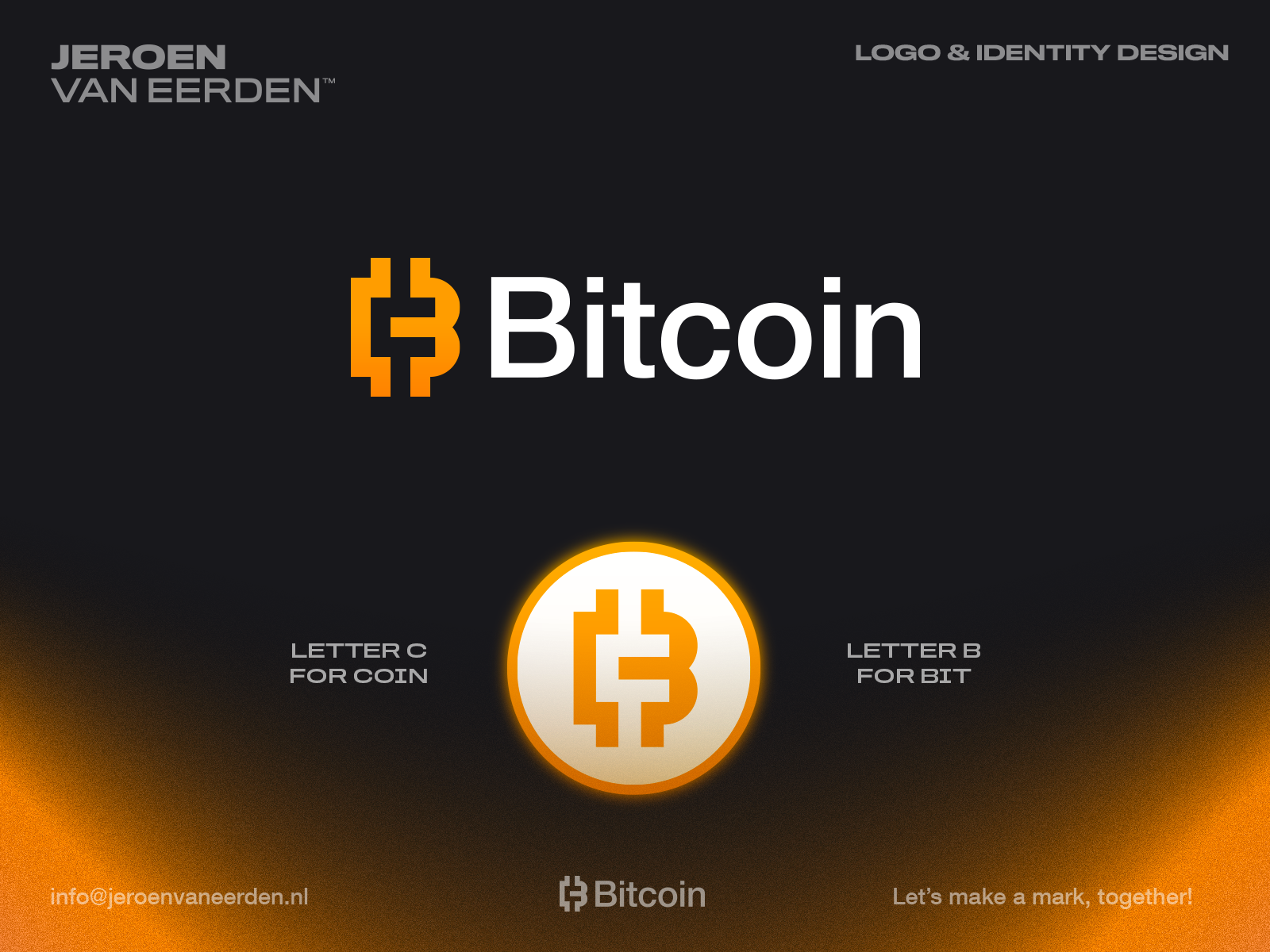 Bitcoin ₿ - Logo Redesign (unofficial) by Jeroen van Eerden on Dribbble
