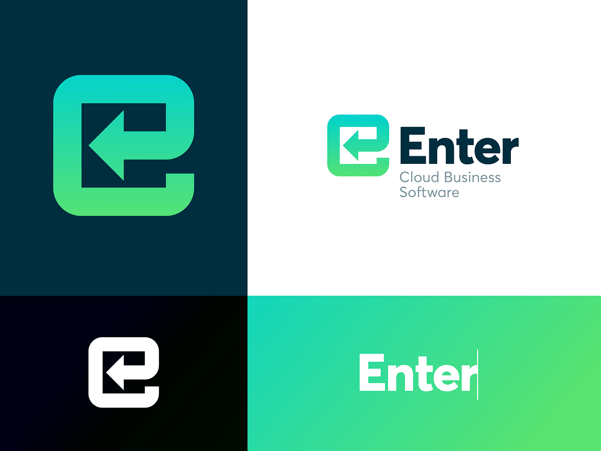 Enter - Logo Design by Jeroen van Eerden on Dribbble