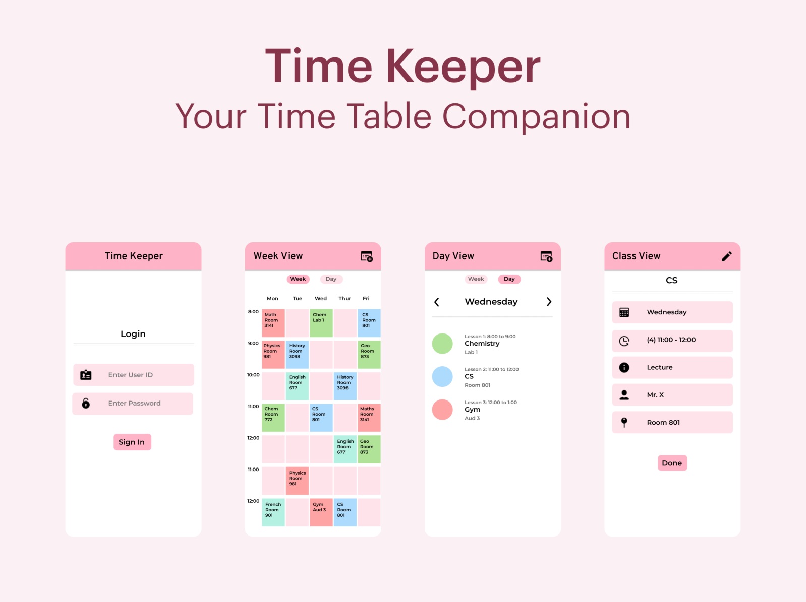 Time Keeper - Your Time Table Companion by Muhammad Abdullah on Dribbble
