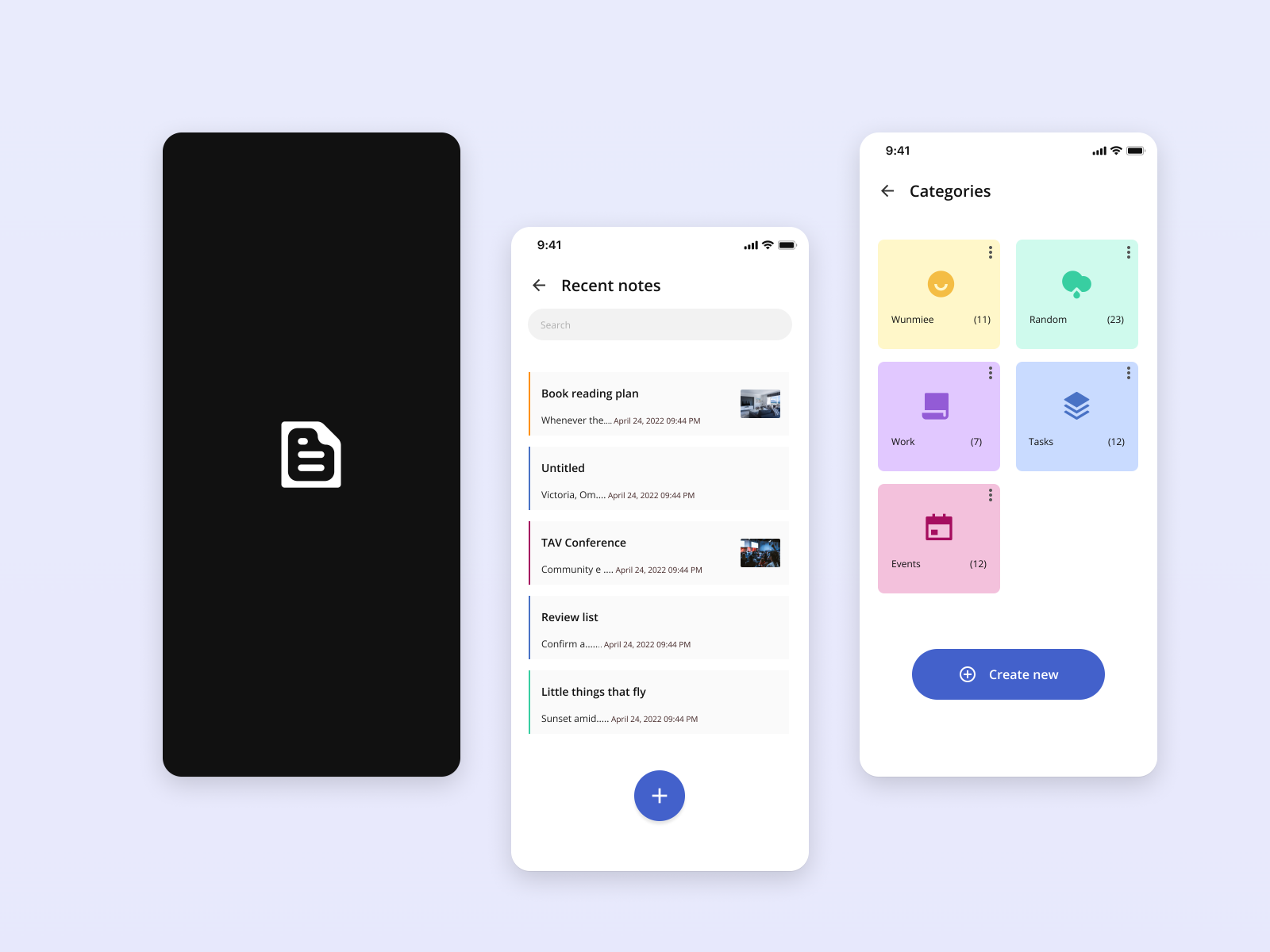 A mobile app design for taking notes. by Wunmi Victoria on Dribbble
