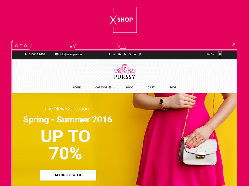 XSHOP - Fashion Apparel Shop by Sam Rizzi on Dribbble