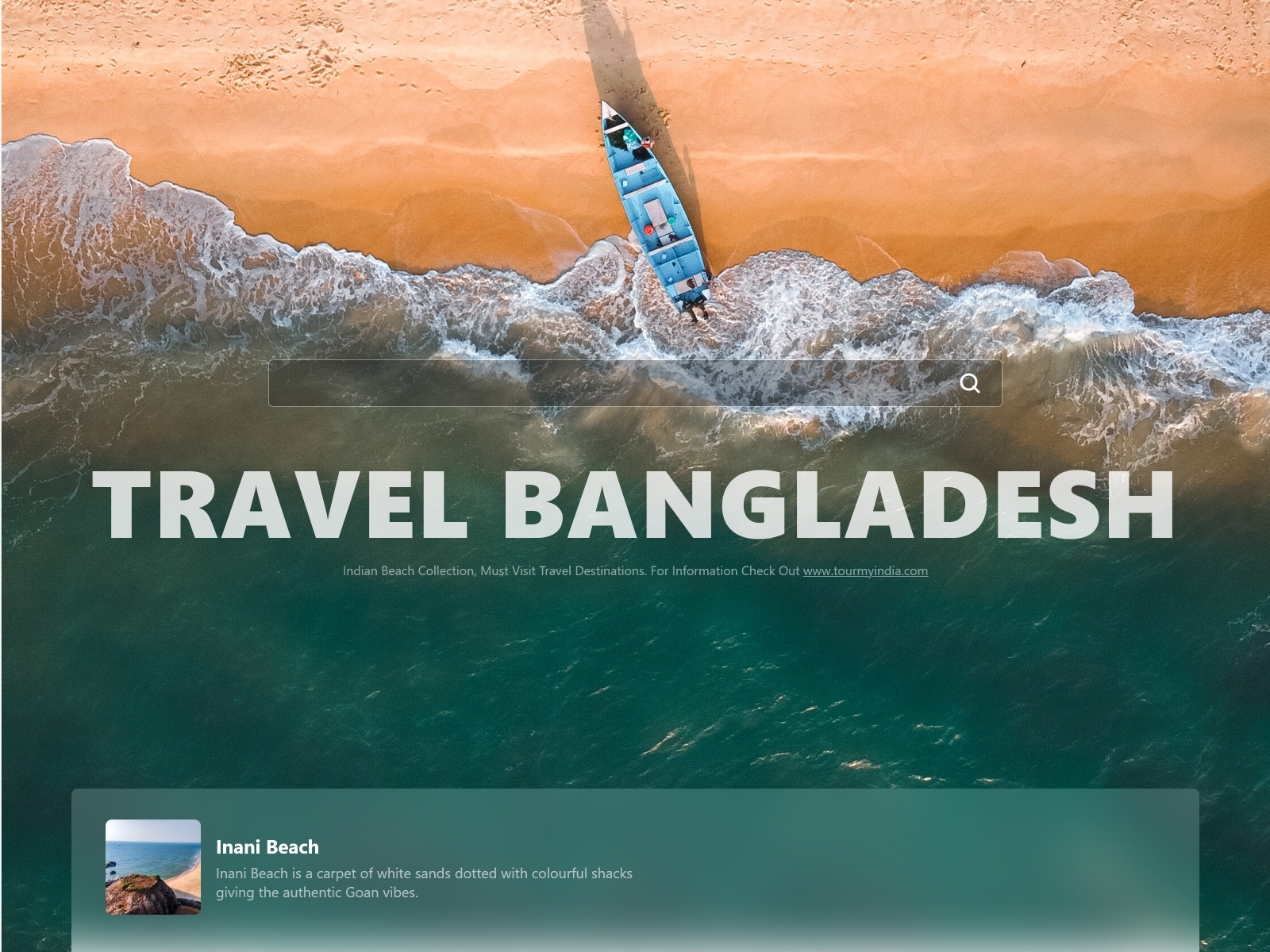 Travel Web Header by Papeya Ta'ha on Dribbble