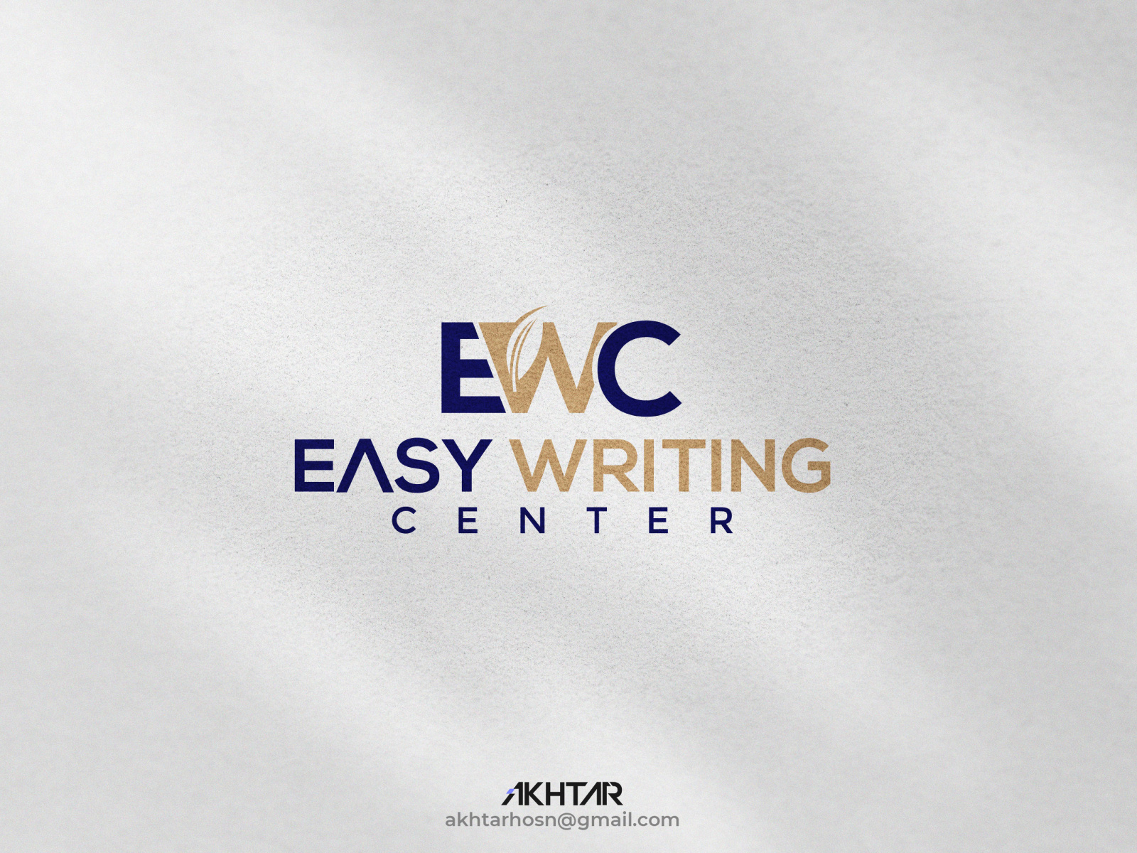 EWC Easy Writing Center Logo by Akhtarr on Dribbble
