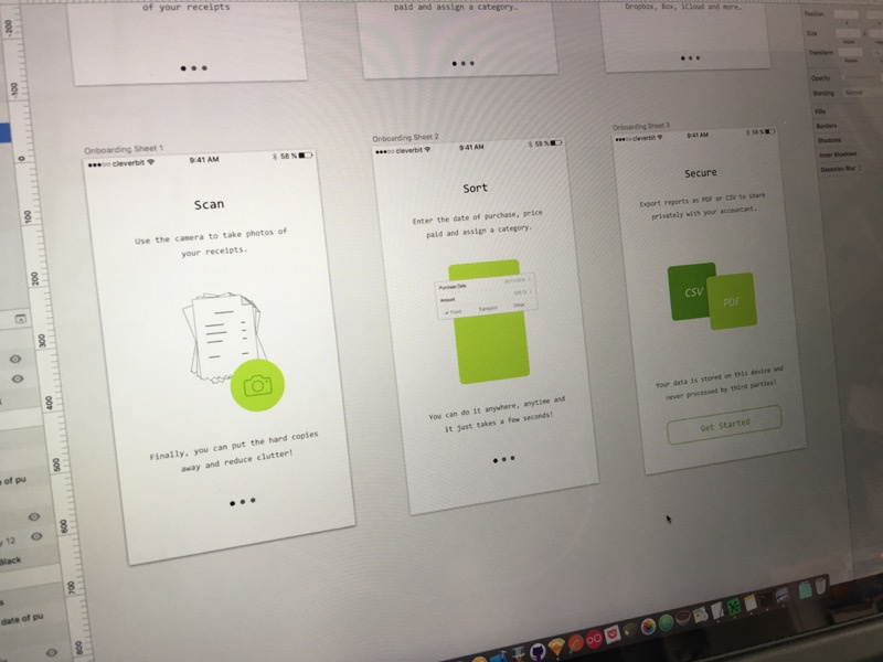 Onboarding for Receipts app by Richard Das on Dribbble