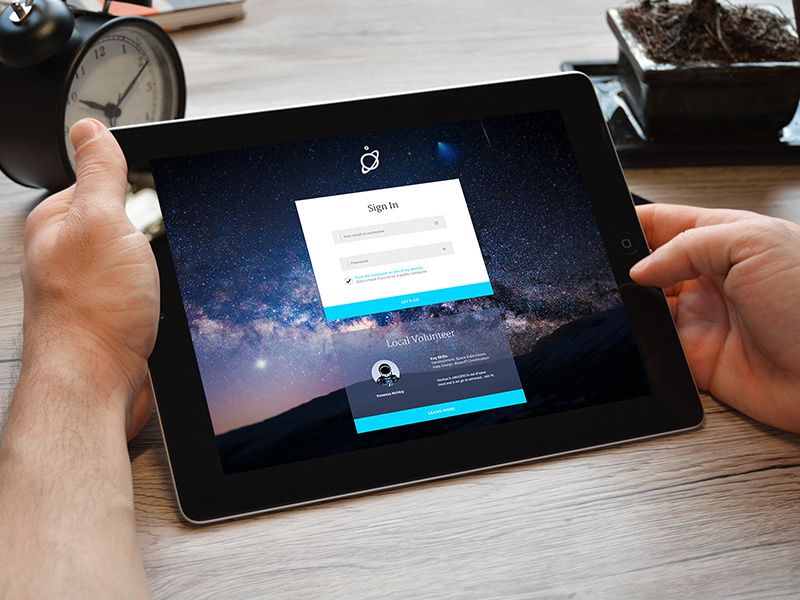 Sign-In / Login Screen by Tündi Szász on Dribbble