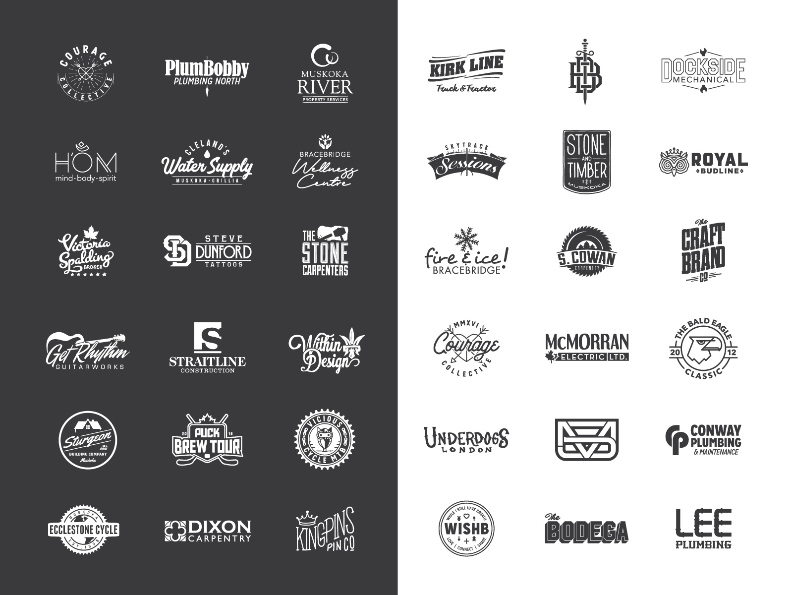 Logo Collection by Crusoe Design Co. - Jon Brommet on Dribbble
