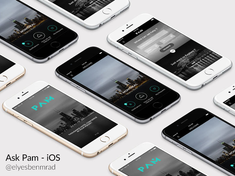 Ask Pam - iOS Project by Elyes Ben M'rad on Dribbble