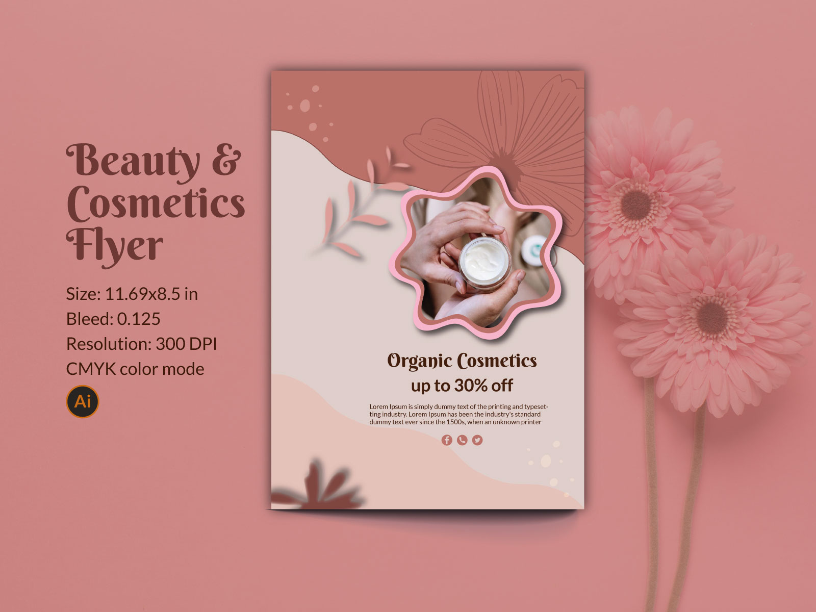 Beauty & Cosmetics Flyer Design by sarmin akter on Dribbble