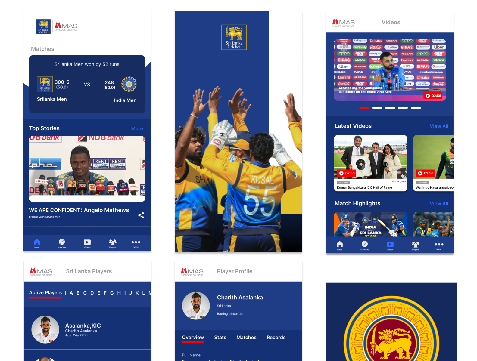 UI UX Design for Sri Lanka Cricket Mobile Application. by piumal ...