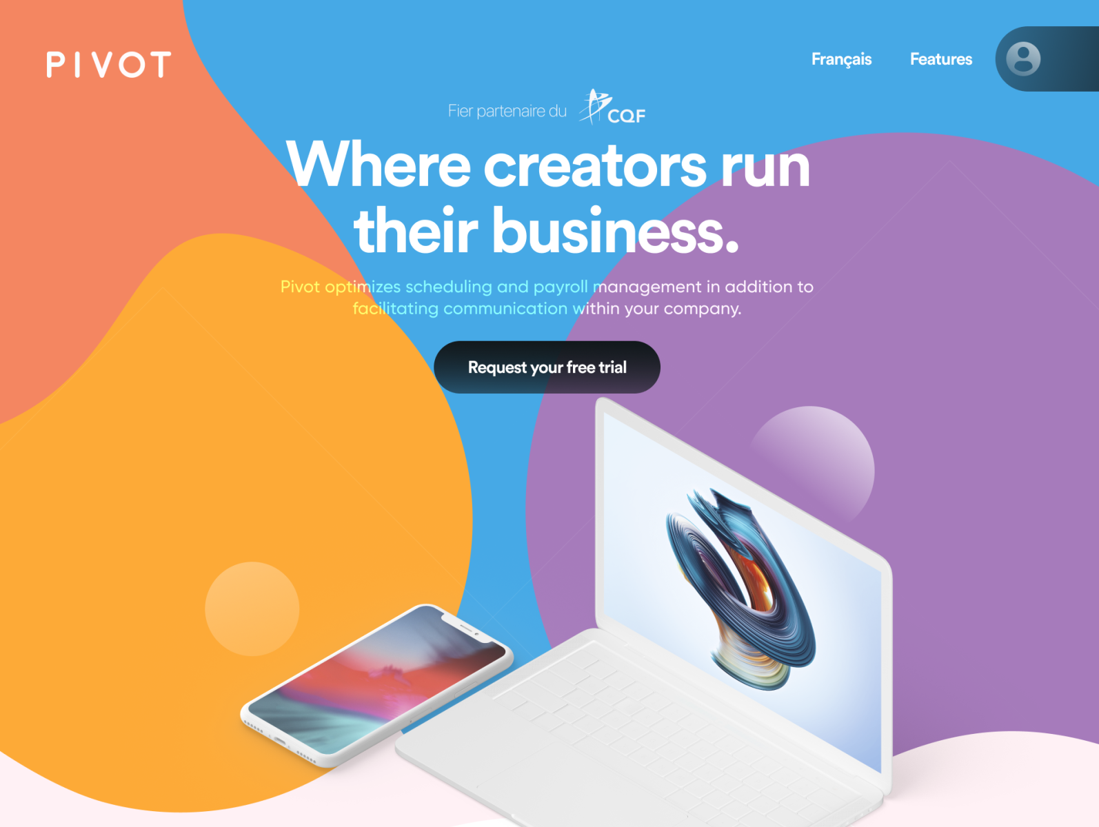 PIVOT Landing Page by Rachel Durrance on Dribbble