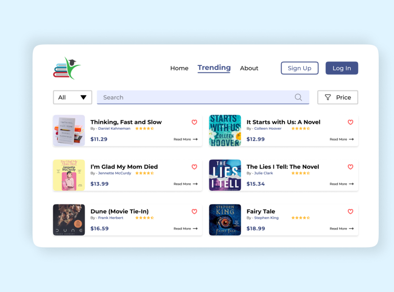 Trending (Daily UI - 069) by Jitendra Garg on Dribbble