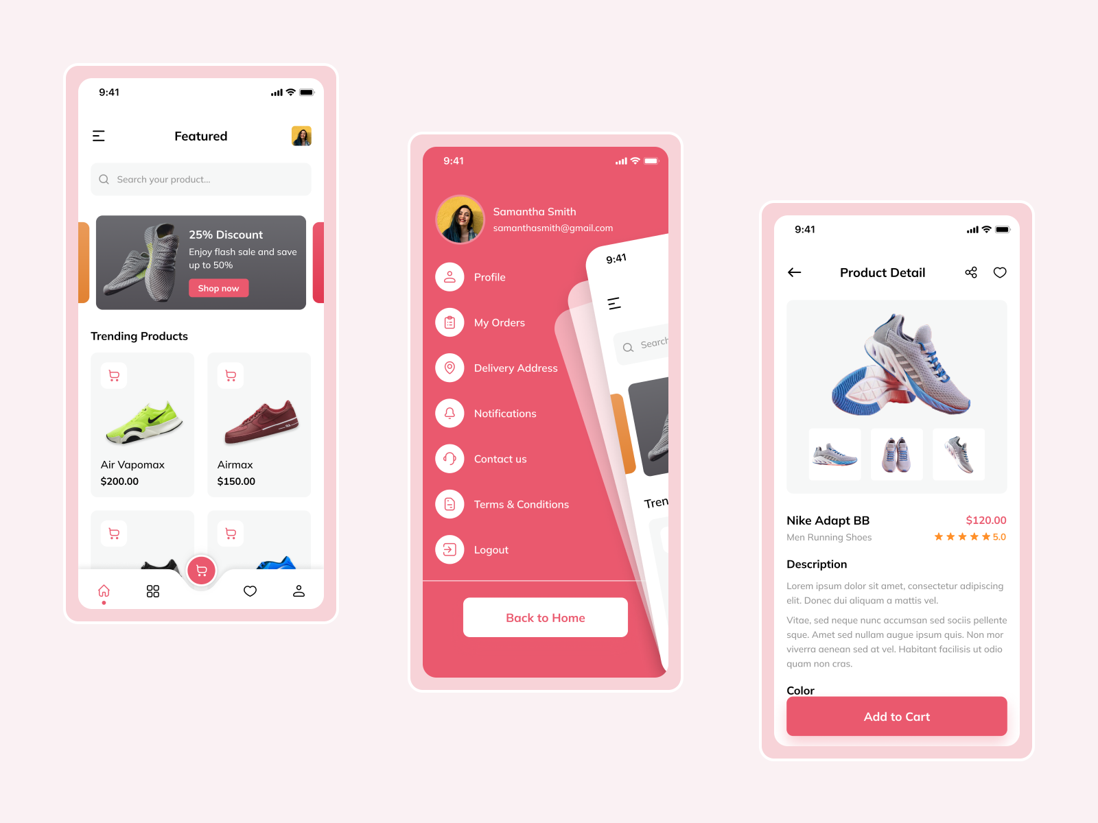 Shoes Store Application by Dhruti Zalavadiya on Dribbble