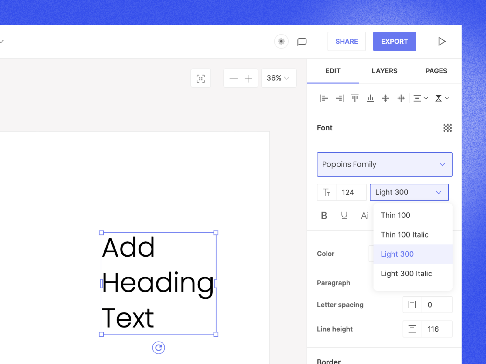 Play with text menu! by Noemi Silvestroni for Glorify on Dribbble