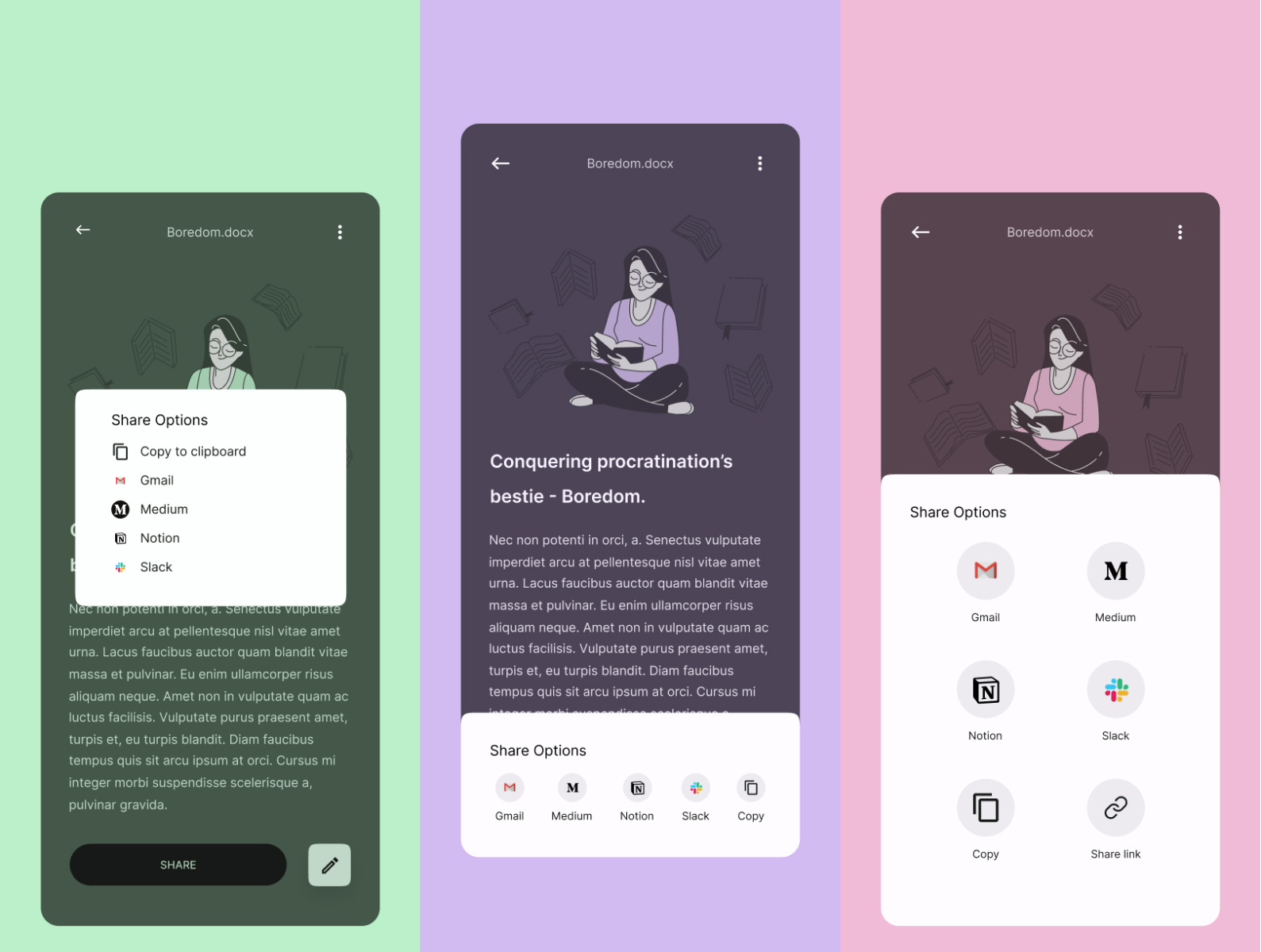 Note-Sharing App by Odufa Agba on Dribbble