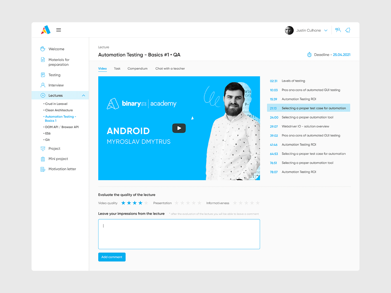 Learning Management System UI by Binary Studio on Dribbble