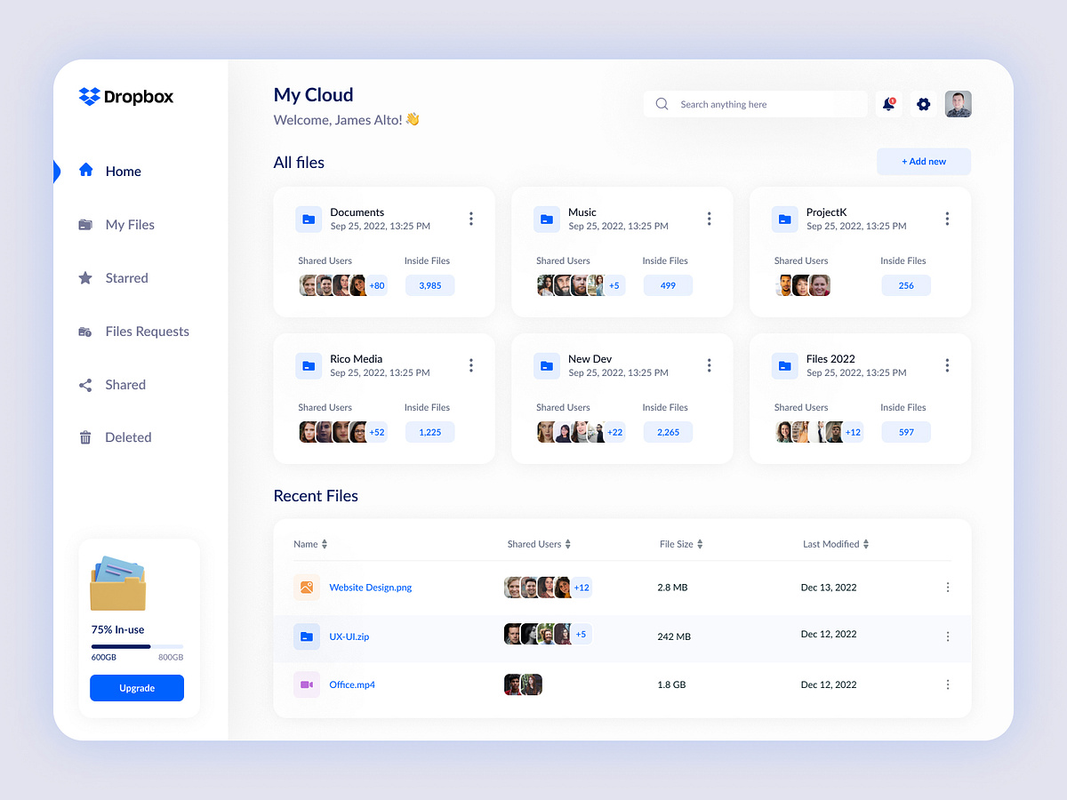 Dropbox Redesign designs, themes, templates and downloadable graphic ...