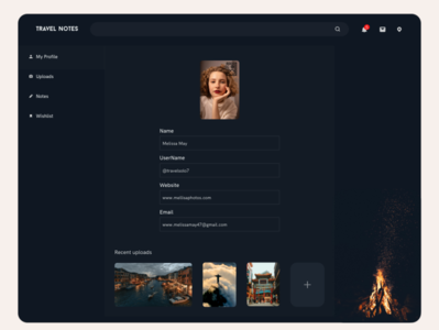 User Profile UI by Sajandeep kaur on Dribbble