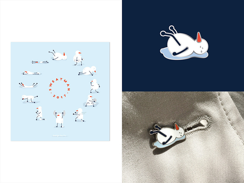 Sweatman Melted Guy by Yu Rong on Dribbble