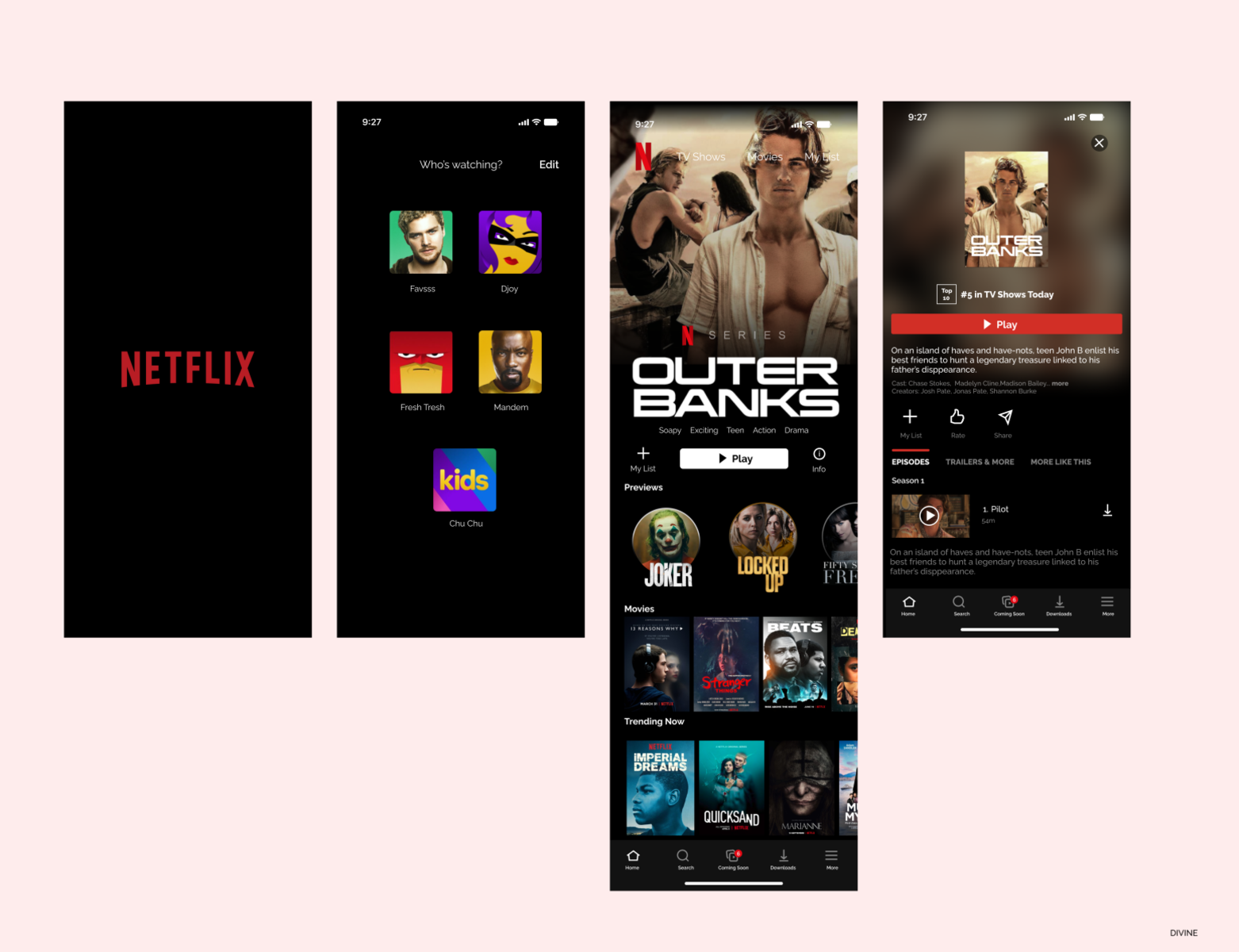 Netflix Interface Design by Divine John-Okpala on Dribbble