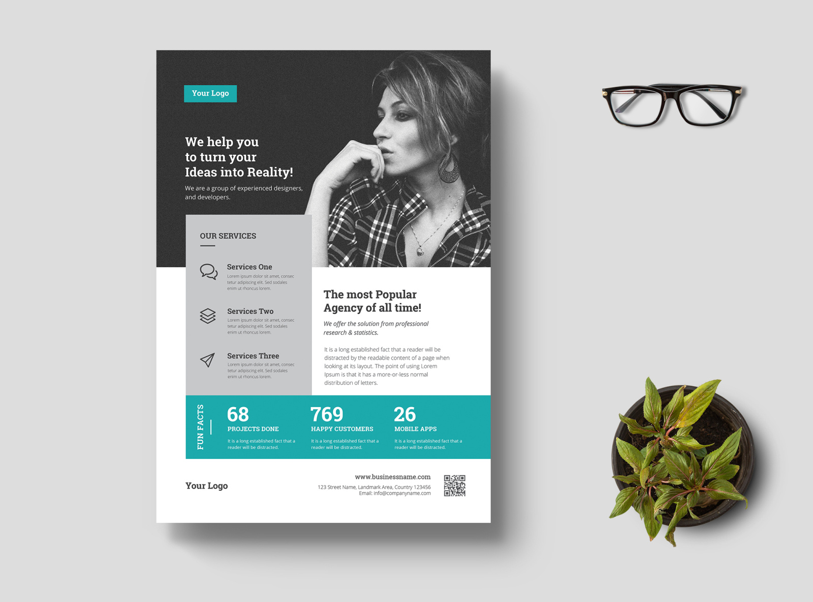 Corporate Business Flyer by graphix_shiv on Dribbble
