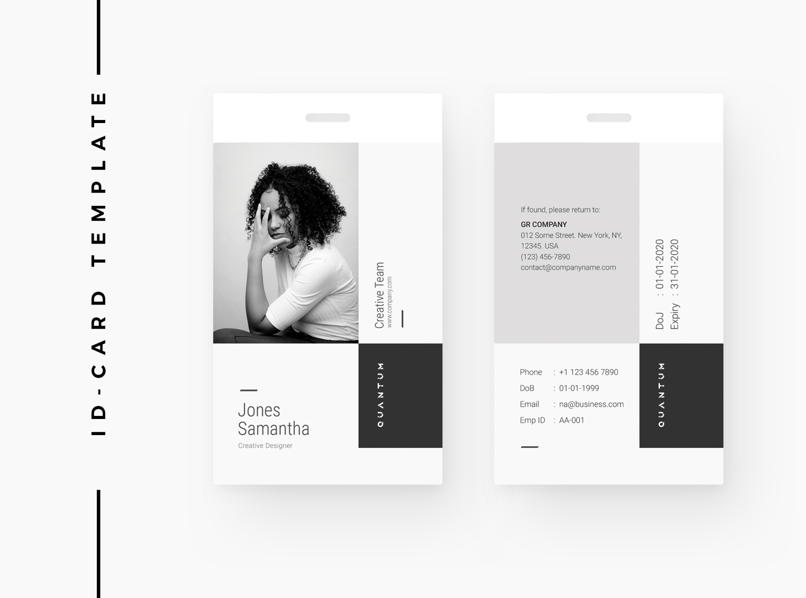 Creative ID Card By Graphix shiv On Dribbble