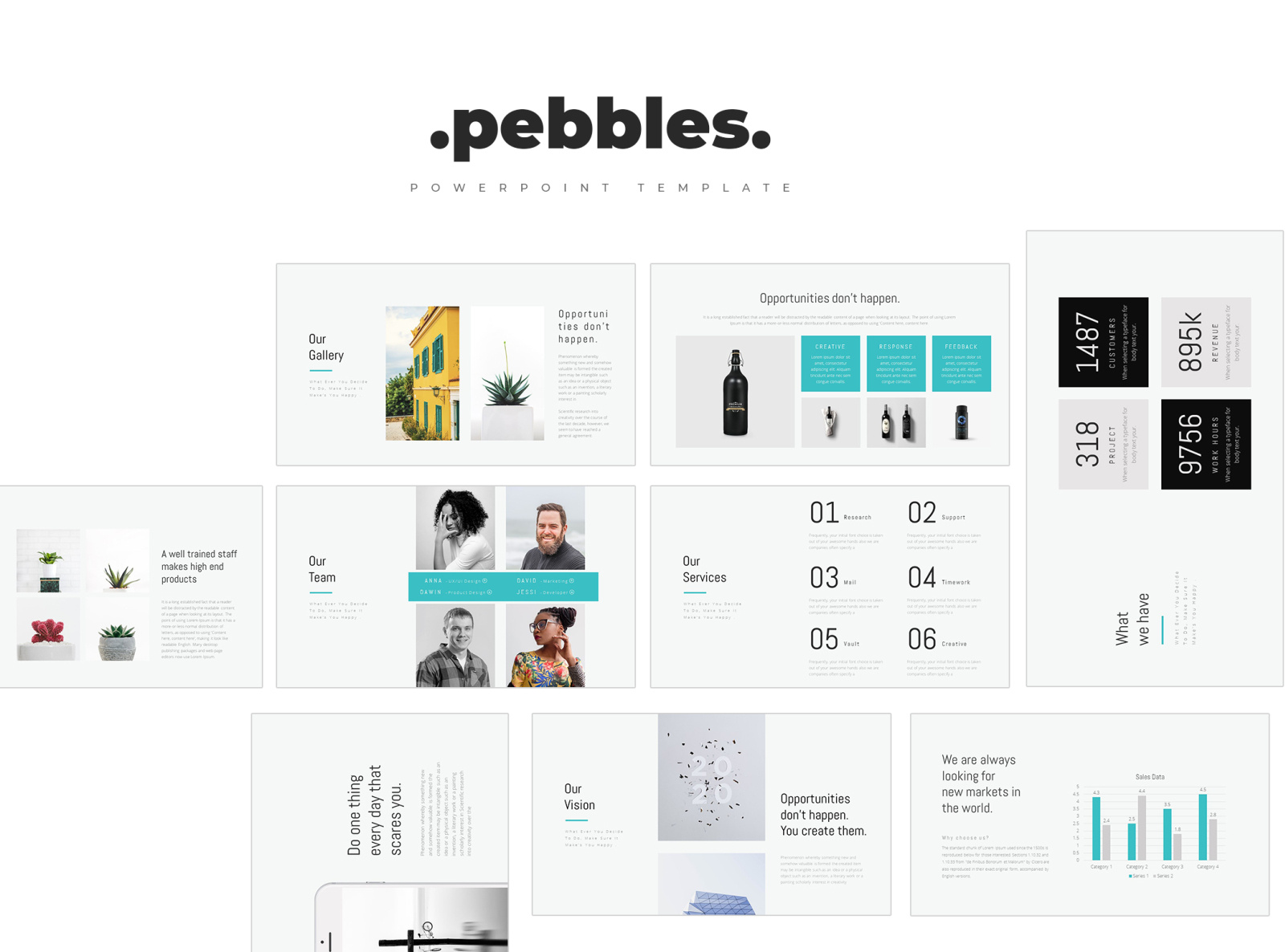 Pebbles PowerPoint Template by graphix_shiv on Dribbble