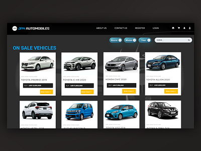Car Sale || Car Selection Menu Page II by Shehan Tharuka on Dribbble