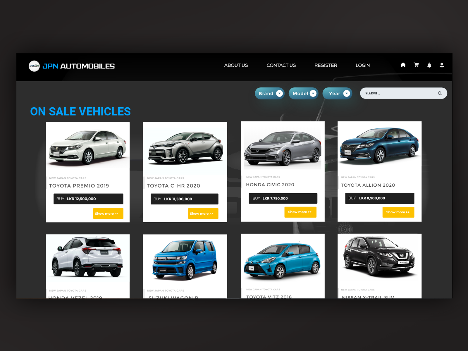 Car Sale || Car Selection Menu Page II by Shehan Tharuka on Dribbble