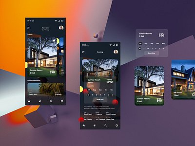 Hotel Booking UI design interface by Abin Px on Dribbble