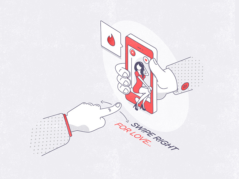 Swipe Right For Love By Iskander On Dribbble