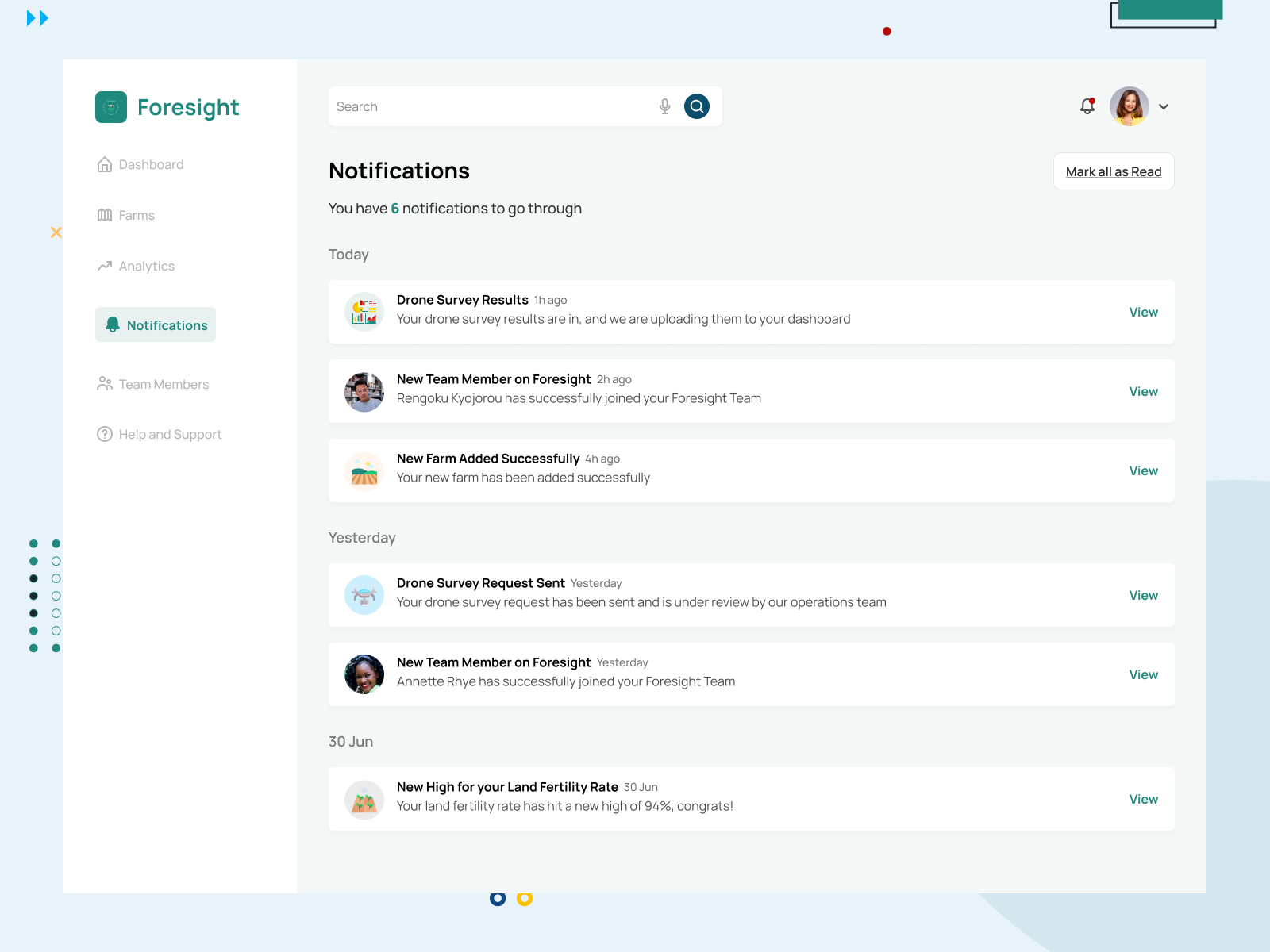 Notifications Page - SaaS Dashboard Design by Ian Kamanu Wanjohi on ...
