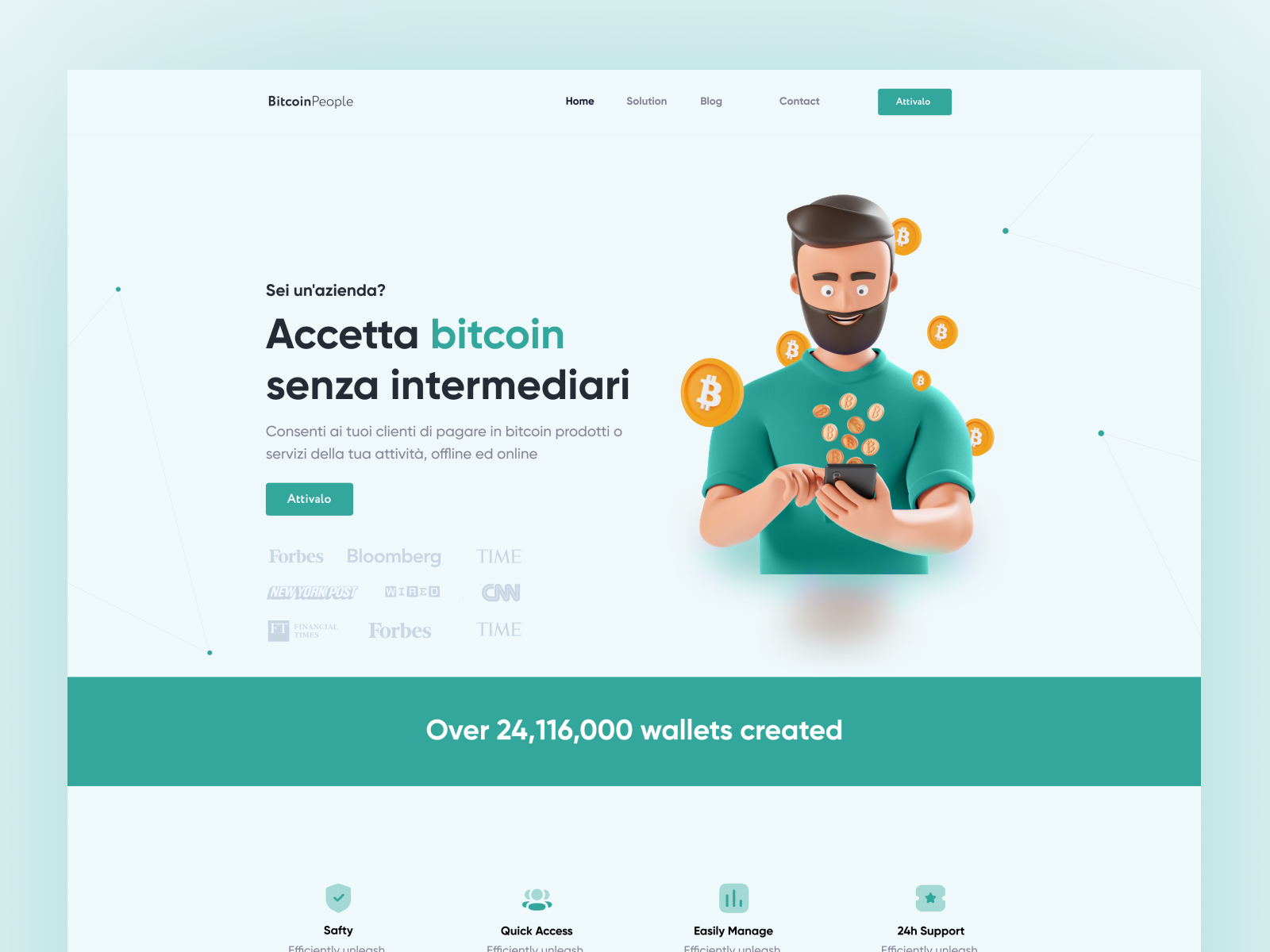 Bitcoin People - Crypto Currency Website UI Design (Shot 3) by Arithra ...