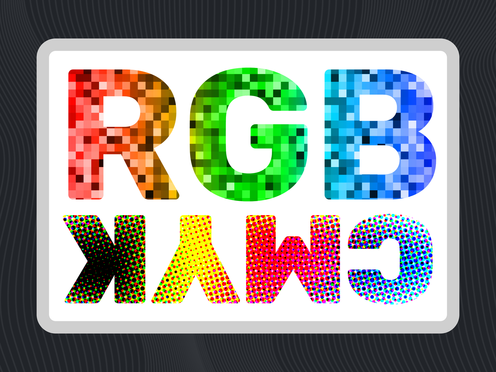 RGB/CMYK Sticker by Matthew Sundberg on Dribbble