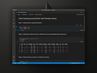 VS Code Notebooks by Miguel Solorio on Dribbble