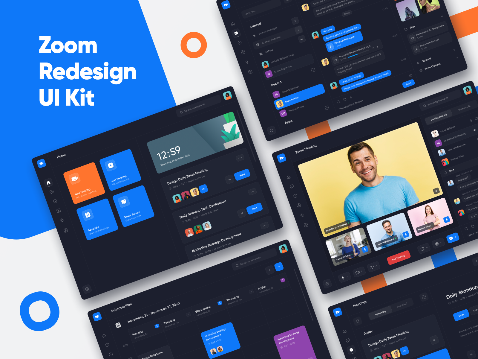 Zoom Redesign Ui Kit by Dmitriy Kharaberyush on Dribbble