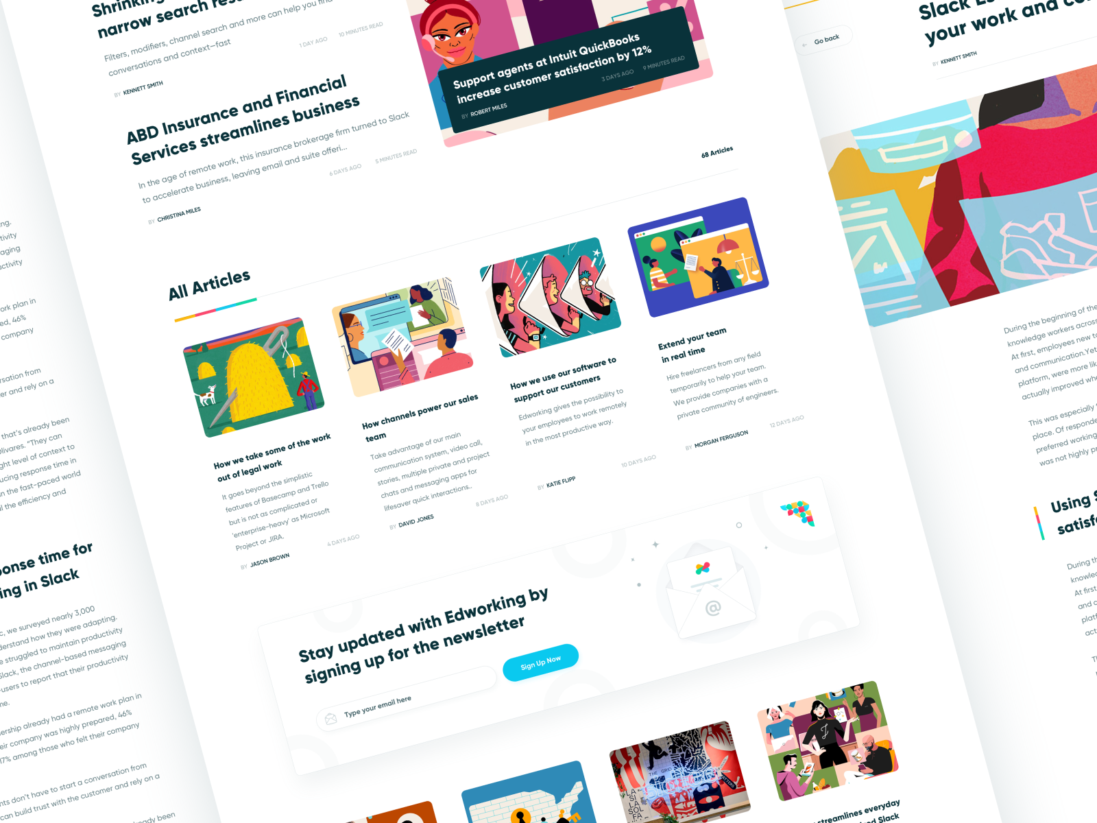 Edworking.com - Blog by Dmitriy Kharaberyush on Dribbble