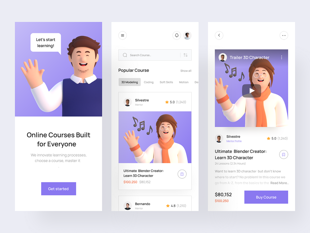 Browse thousands of Online Course images for design inspiration | Dribbble