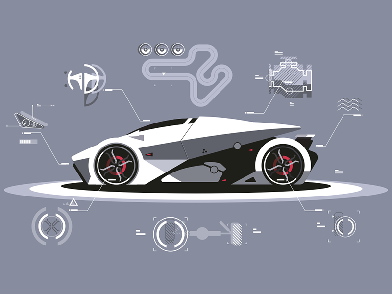 Modern car technology by Anton Fritsler for Kit8 on Dribbble