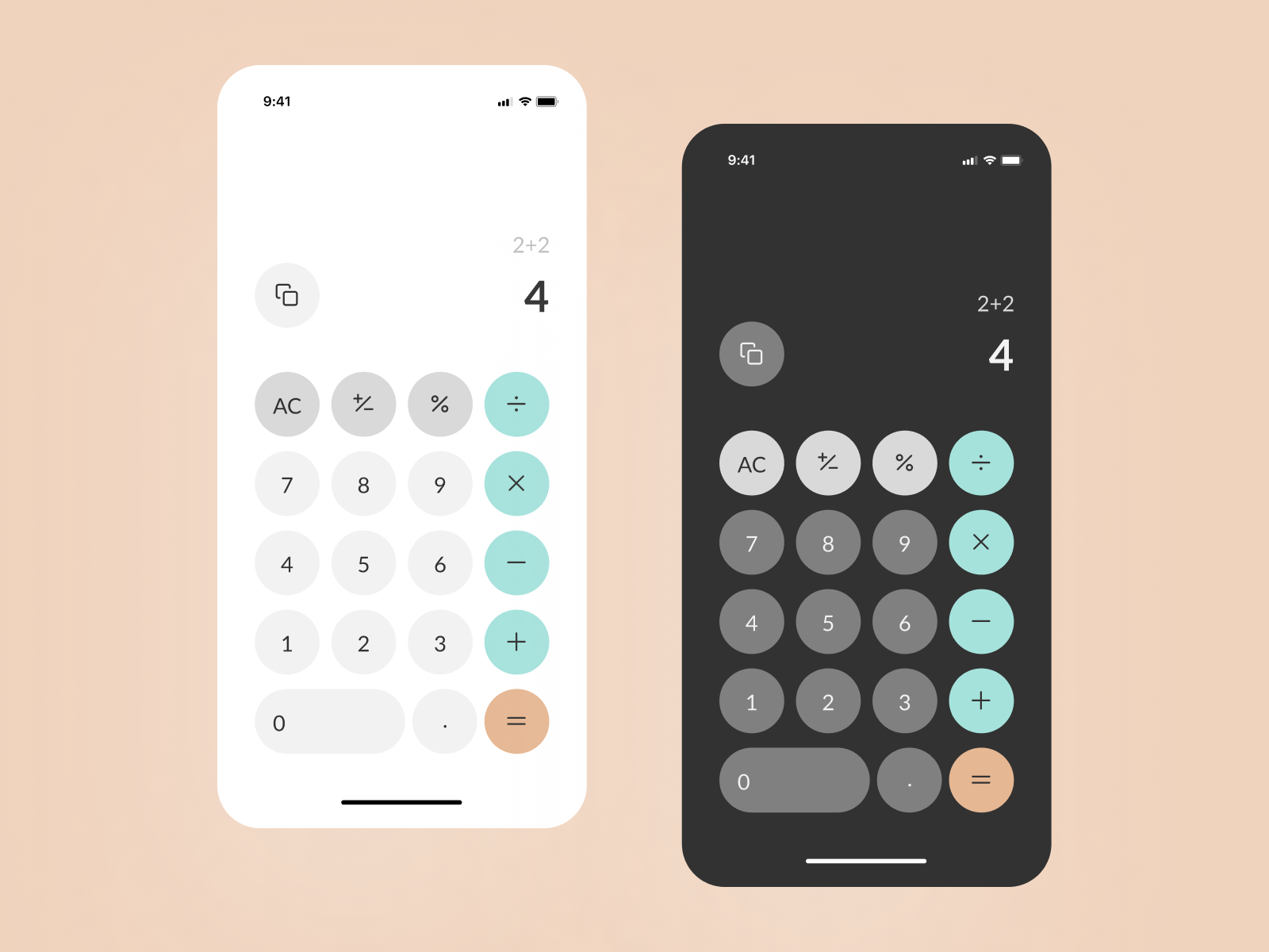 iOS Calculator by Clarissa Teng by Clarissa Teng on Dribbble