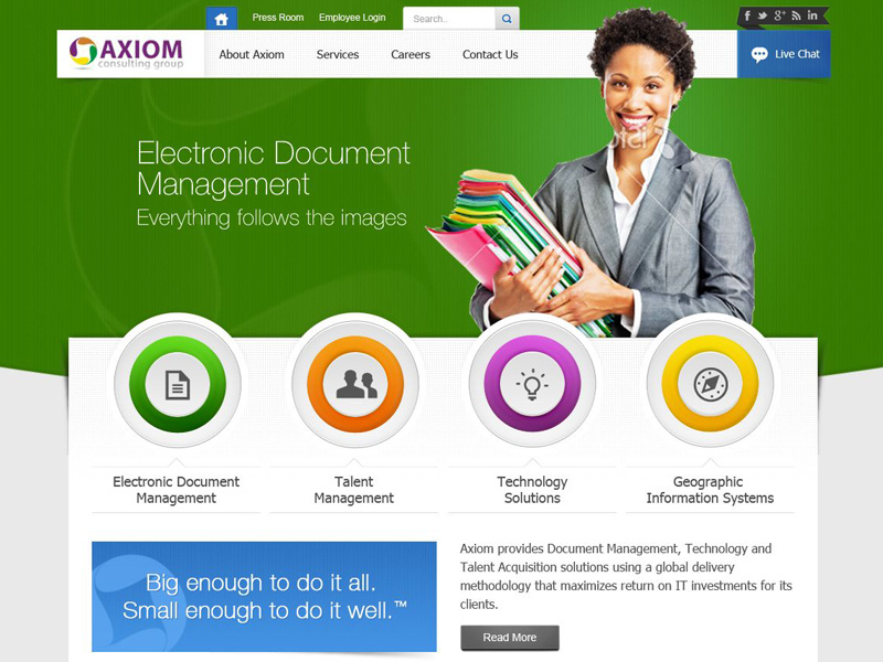 Website Design - AXIOM by Rohit Tanwar on Dribbble