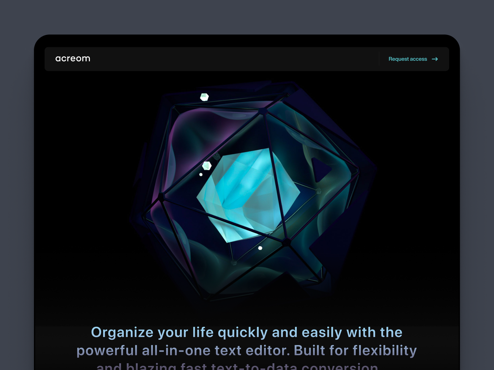 Acreom website by SG on Dribbble