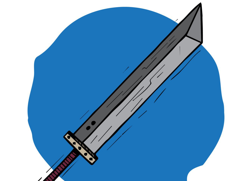 Cloud - Buster Sword Illustration. by Travis Lima on Dribbble