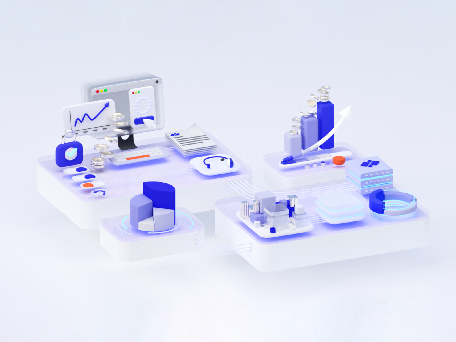 Information technology services by Negatris on Dribbble