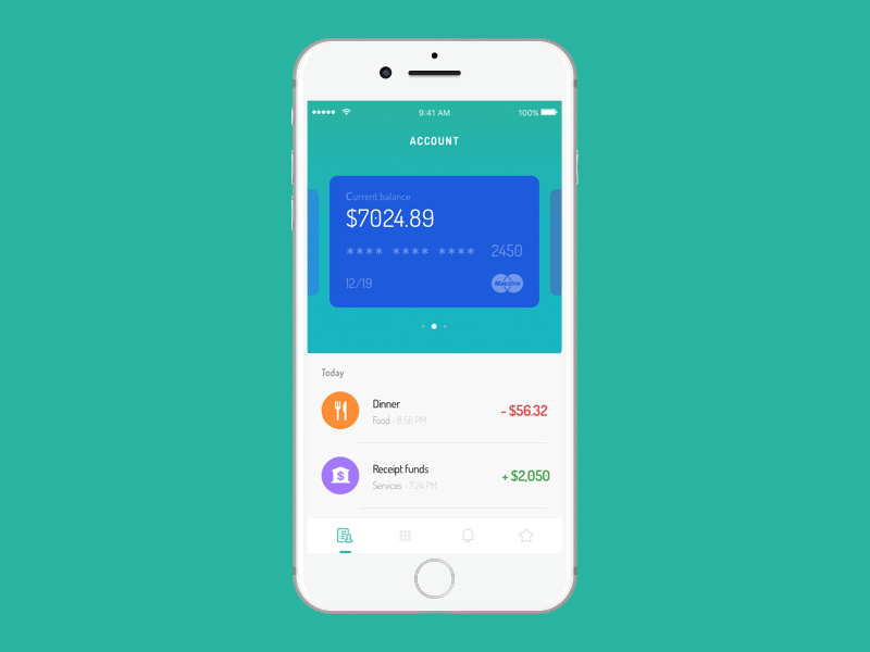 Wallet App iOS Design by Akhil Krishnan on Dribbble