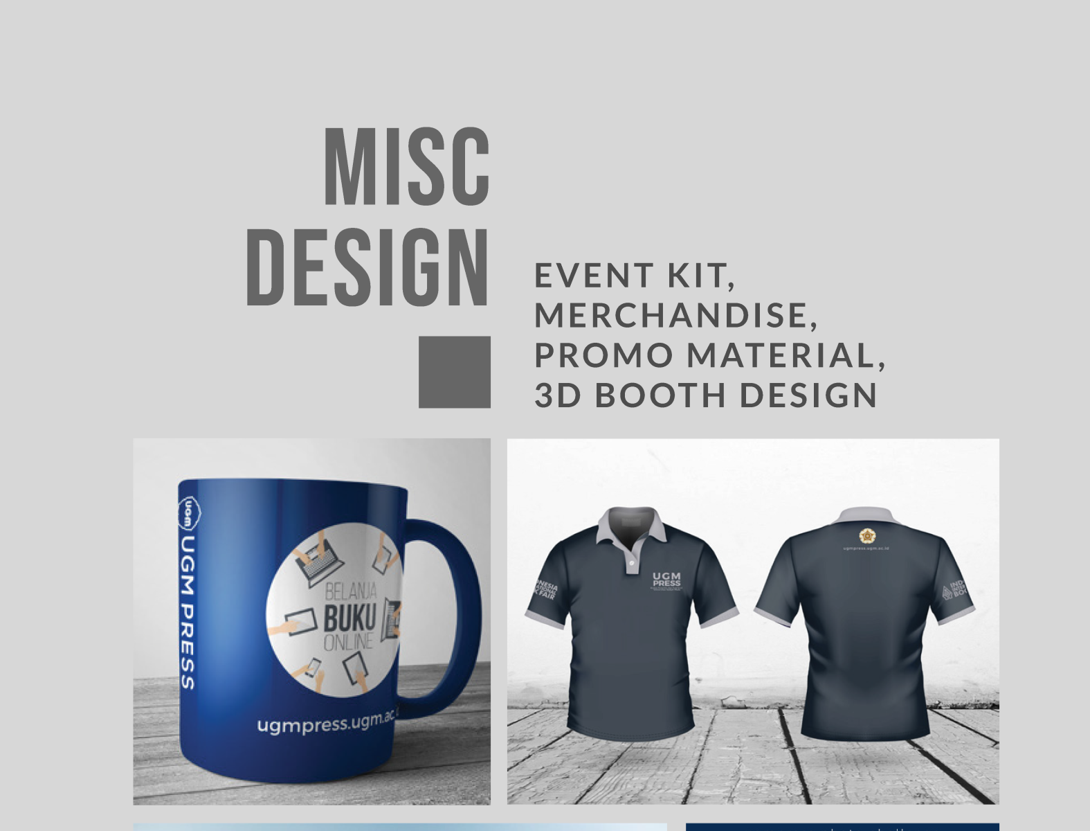 Merchandise Design for UGM Press Event by Achmad Chilmi Nur on Dribbble