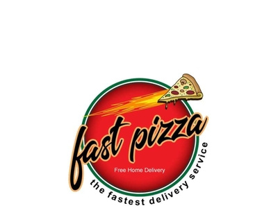 fast pizza logo by Abdur Rehman on Dribbble