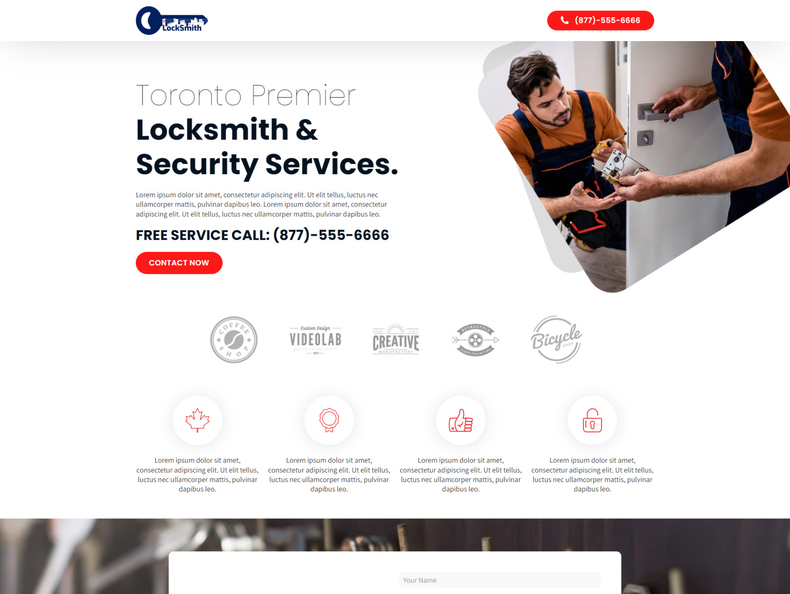 Best Locksmith Services Lead Generation Landing Page by Landing Layouts ...